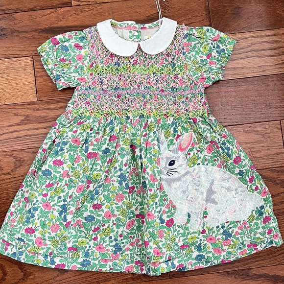 Baby Boden | Dresses | Nwt Baby Boden Floral Nostalgic Smocked Dress ...